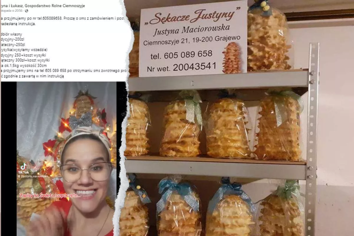 Justyna z „Rolnicy. Podlasie” sprzedaje sękacze własnej roboty. Cena ...