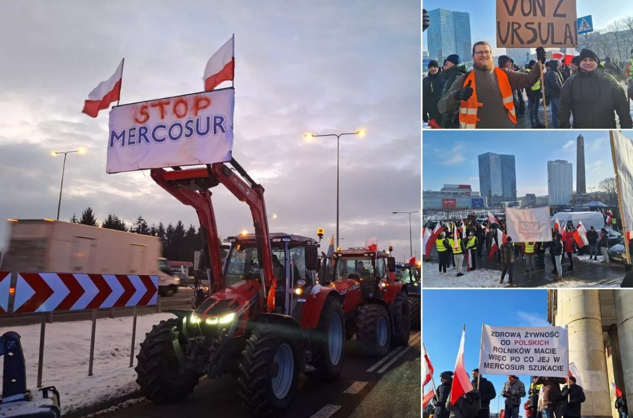 Protest rolników paraliżuje Warszawę. Setki ciągników na wjazdach do ...
