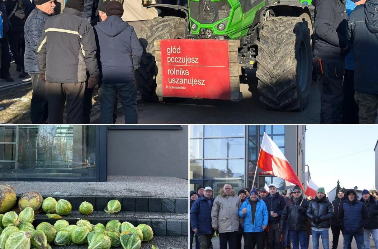 Protest rolników w Błaszkach: "Tu chodzi o nasze gospodarstwa!”